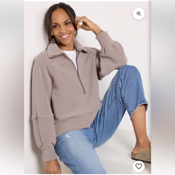 Varley | Tops | Varley Milano Half Zip Sweatshirt | Poshmark